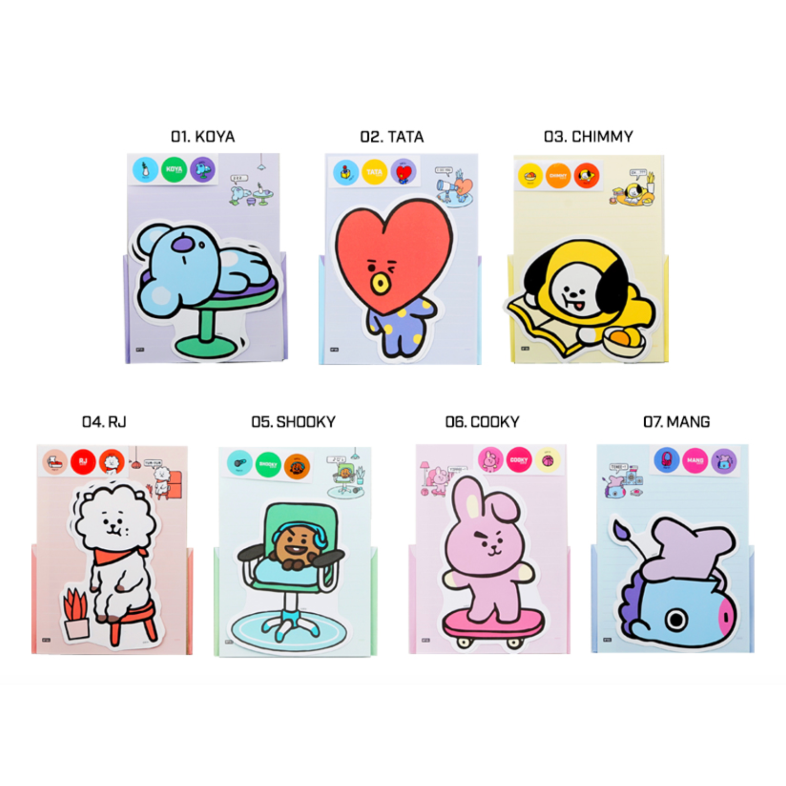 BT21 Letter Set – Naisture